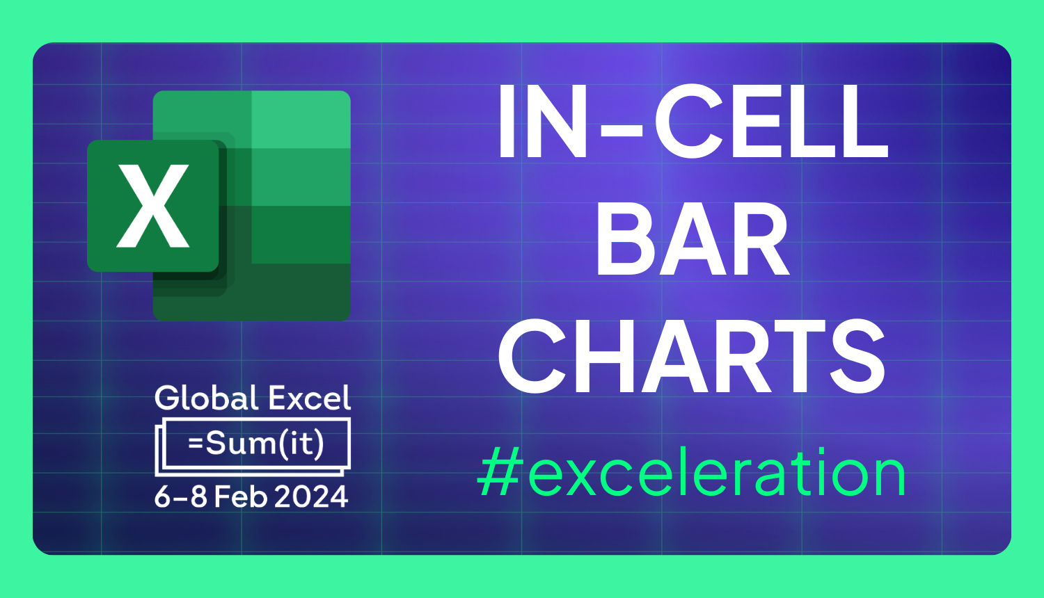 How To Insert In cell Bar Charts In Excel Global Excel Summit